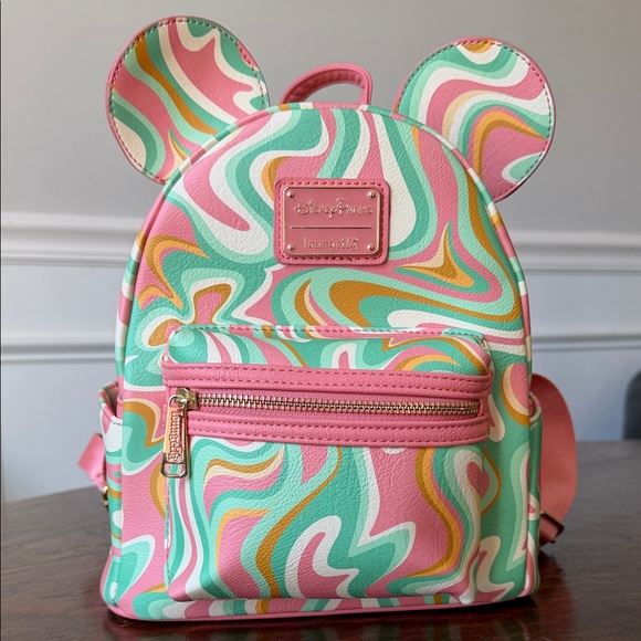Loungefly | Accessories | Disney Parks Loungefly Pastel Swirl Minnie ...